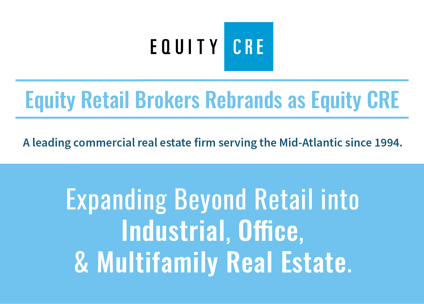 ERB Rebrands as Equity CRE - Equity CRE | Commercial Real Estate ...